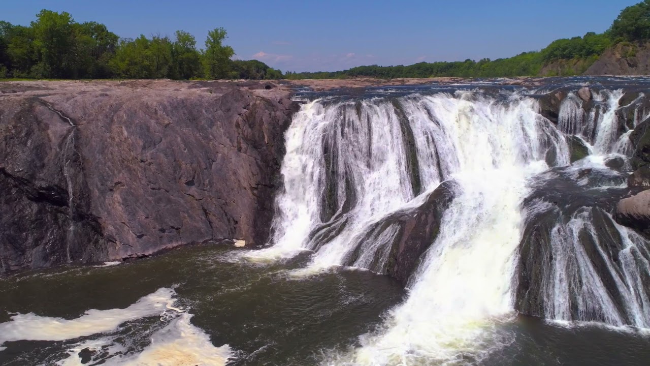 Cohoes Falls Aerial Video - YouTube