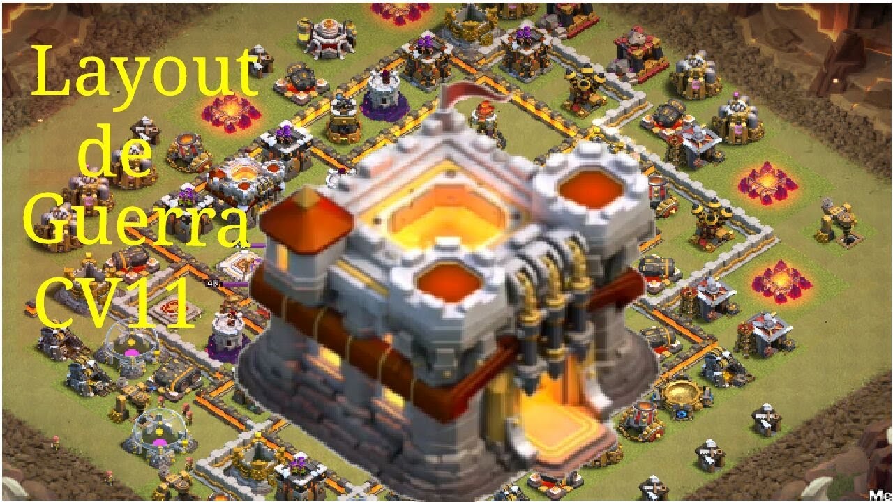 Novo Layout De Guerra Pra CV11! - YouTube