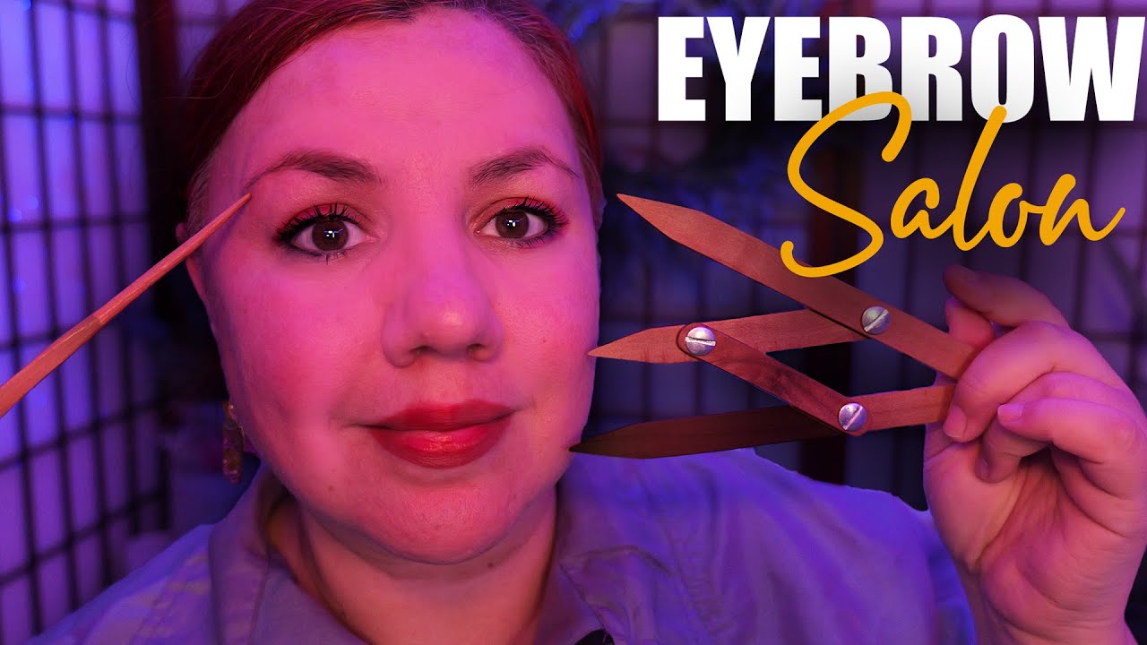 ASMR Golden Ratio EYEBROW Shaping Roleplay - YouTube
