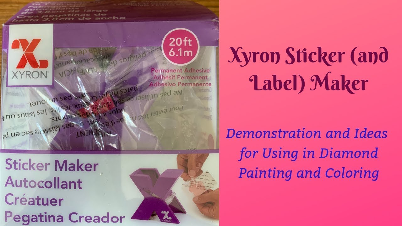 Xyron Sticker Maker - Demo and What to Use It For - YouTube