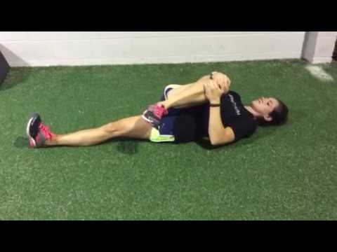 Cross Body Hip Stretch - YouTube