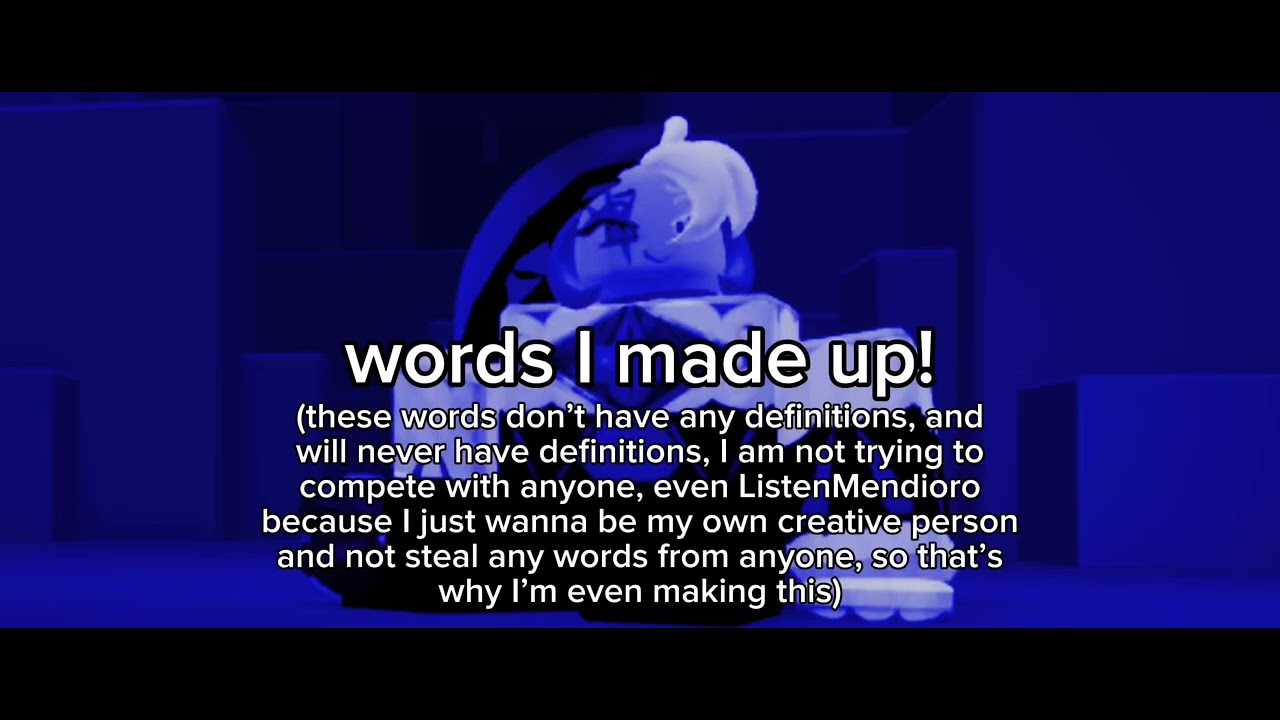 Words I made up Part 1! - YouTube