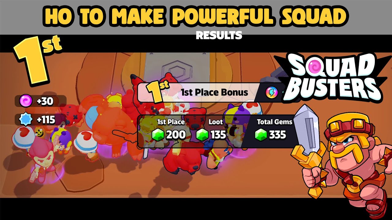 Always 1st | How to make Squad powerful | Squad Busters#yt #youtube # ...