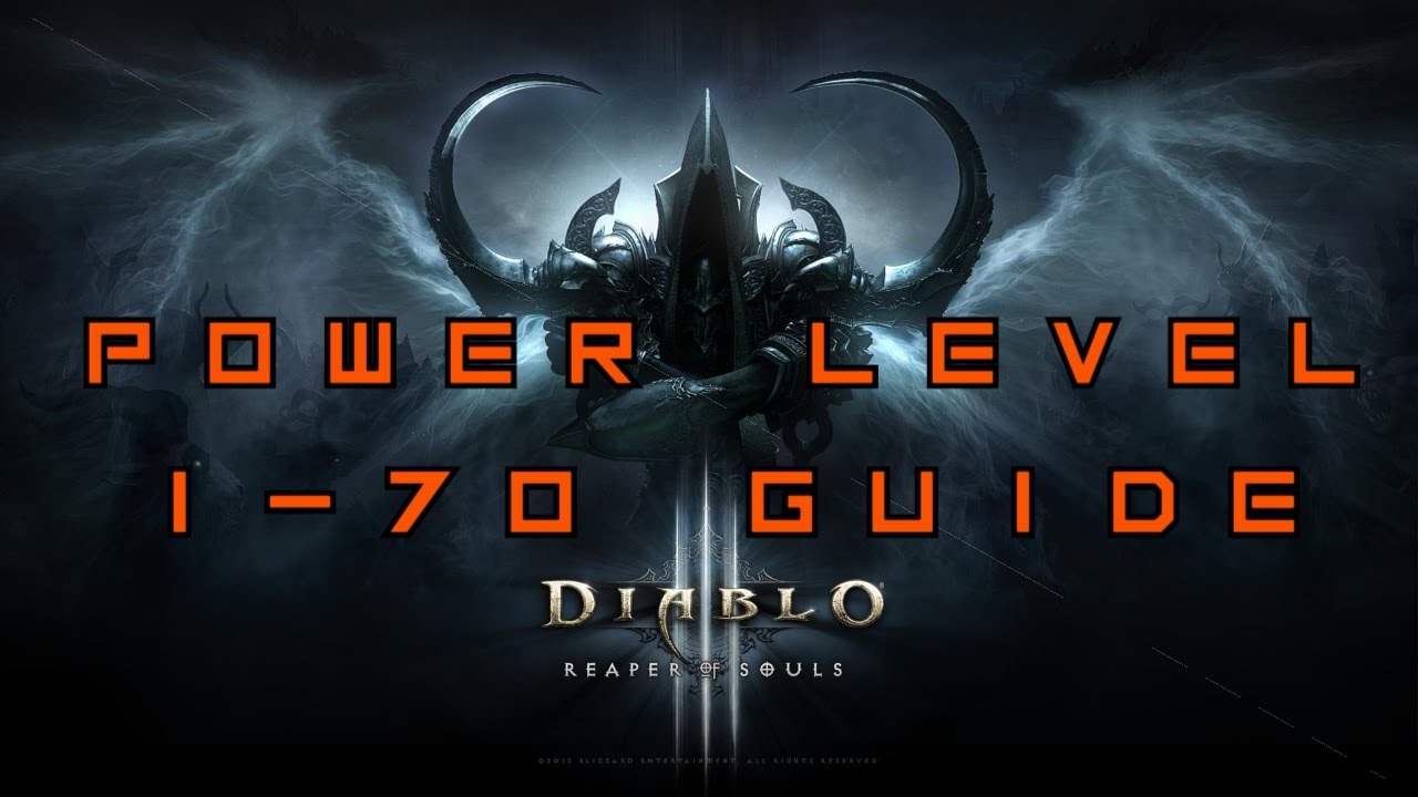 Diablo 3: INSANELY Fast Power level 1-70 Guide - Season 10 - YouTube