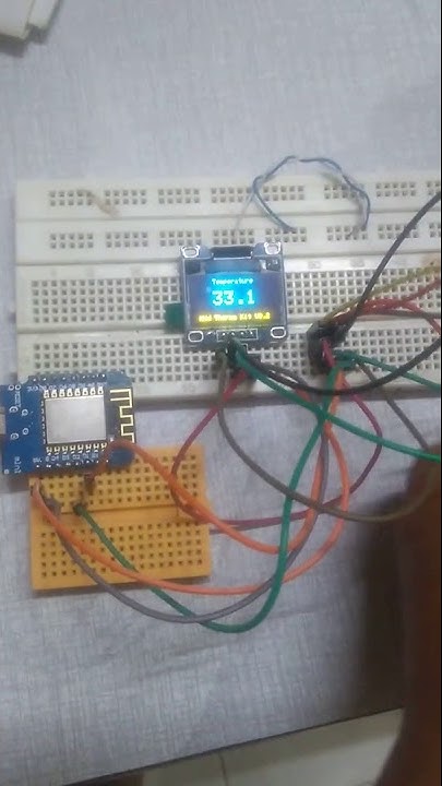 DIY - non contact thermometer using MLX90614 ESP8266 - YouTube
