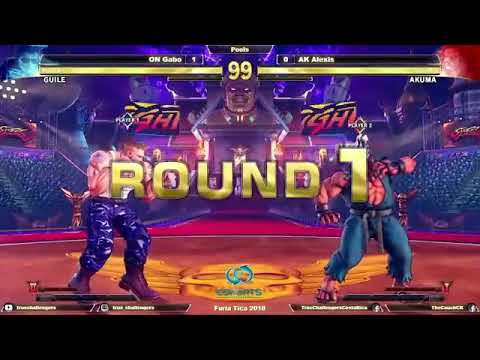 FURIA TICA 2018 - ON GABO(GUILE) vs AK ALEXIS(AKUMA) Pools - YouTube