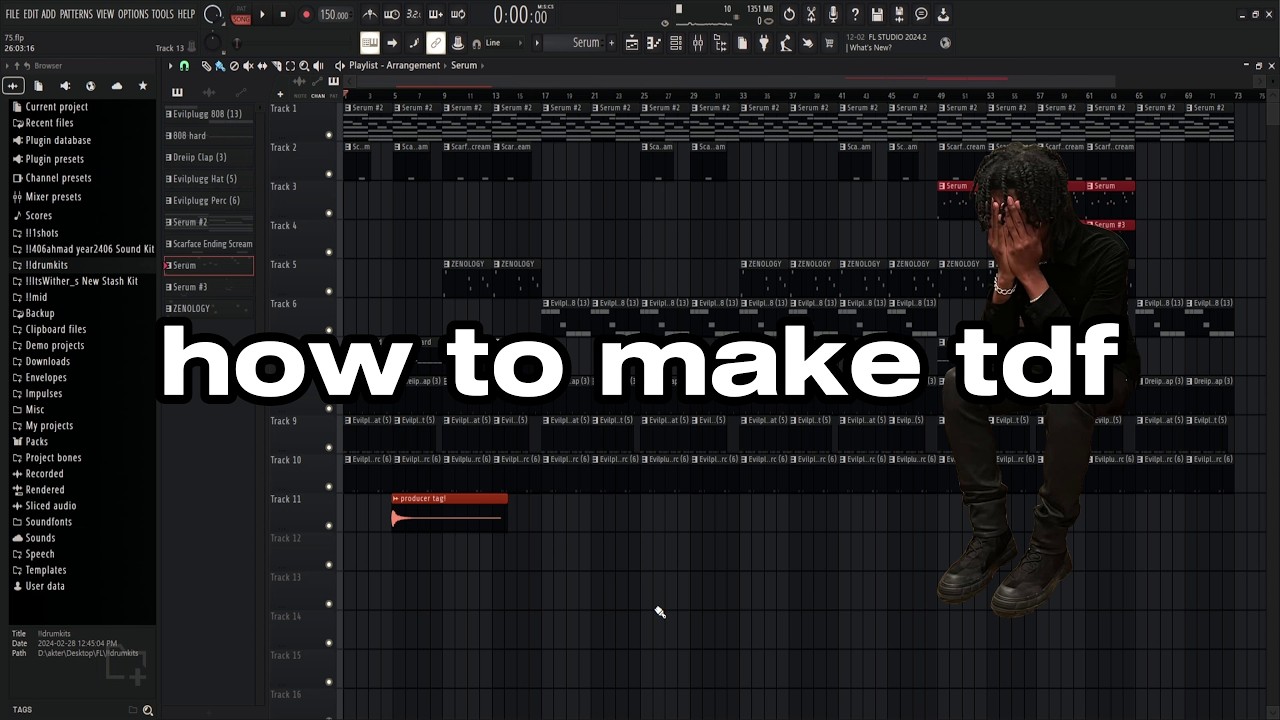 how to make tdf beats in 5 minutes (FL Studio Tutorial) - YouTube