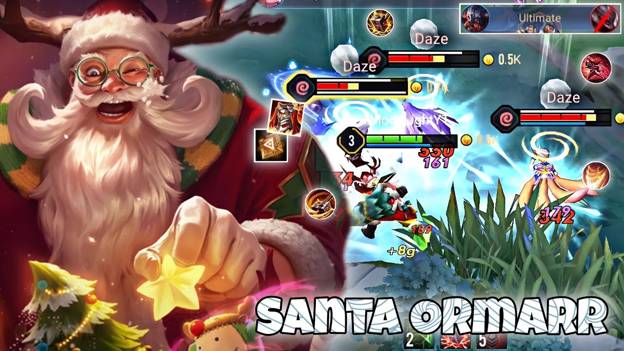 Ormarr Support Pro Gameplay | Santa Skin Super CC Chain | Arena of ...