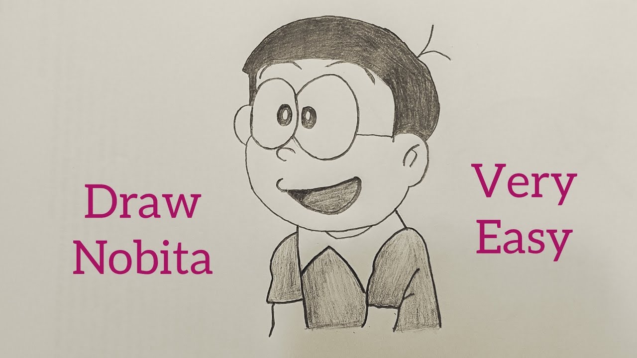 how to draw nobita easy Way - YouTube