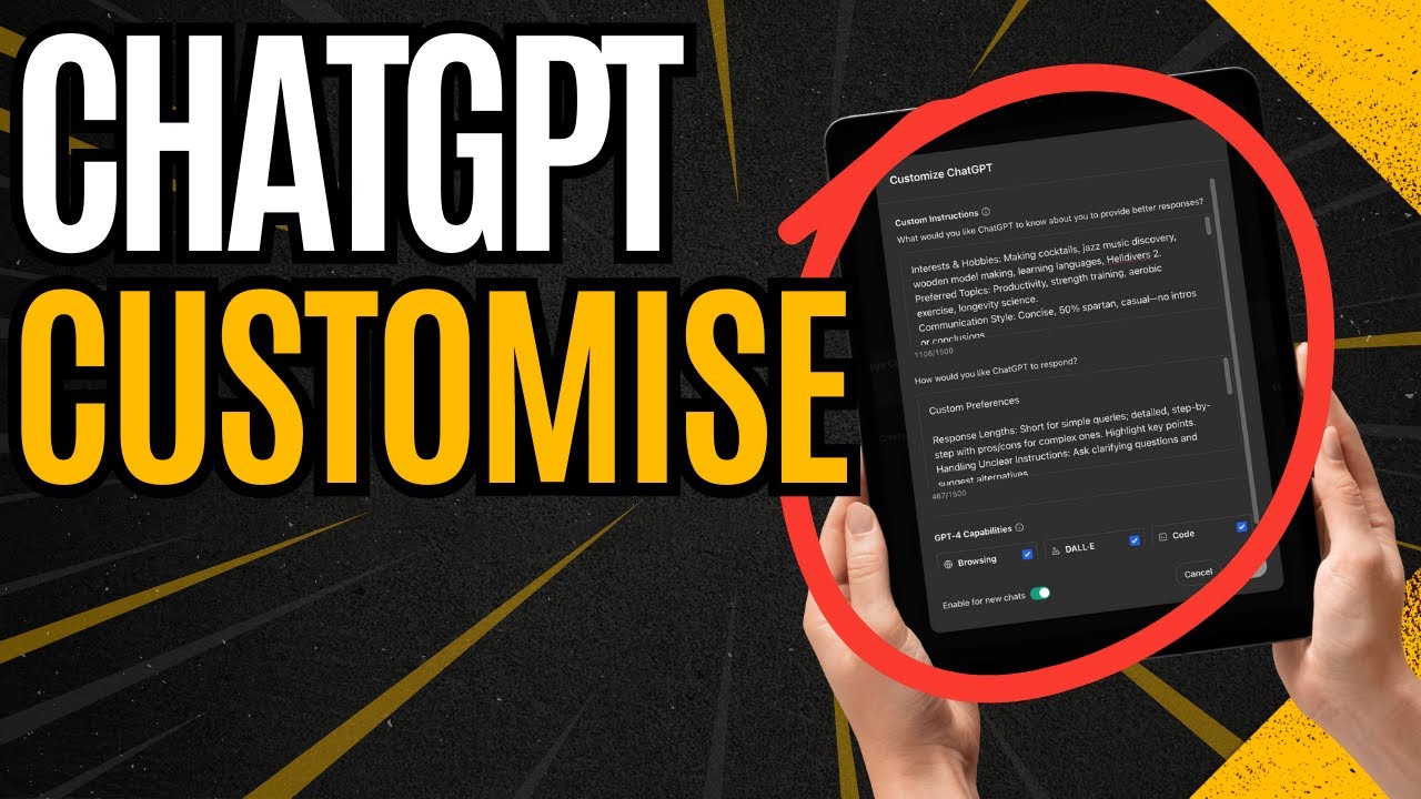 How to Customise ChatGPT Like a Pro! - YouTube