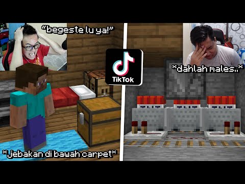Trolling My Friends with Viral TikTok Minecraft Traps Is Hilarious..