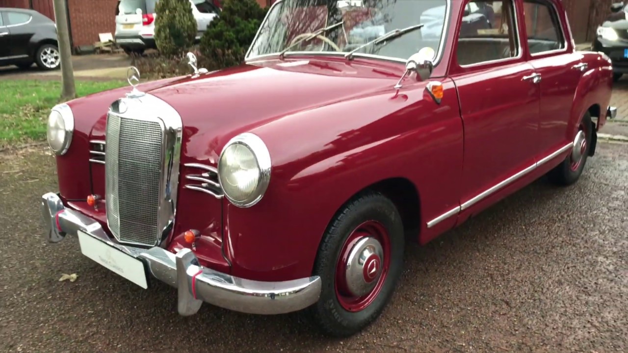 Exterior Review - 1955 Mercedes 180 Ponton W120 - YouTube