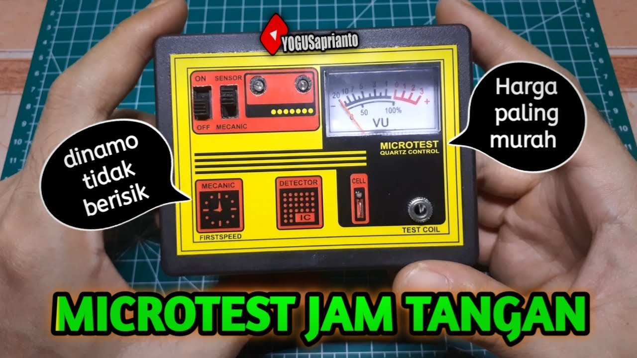 Unboxing alat tester mesin jam tangan microtest quartz control - YouTube