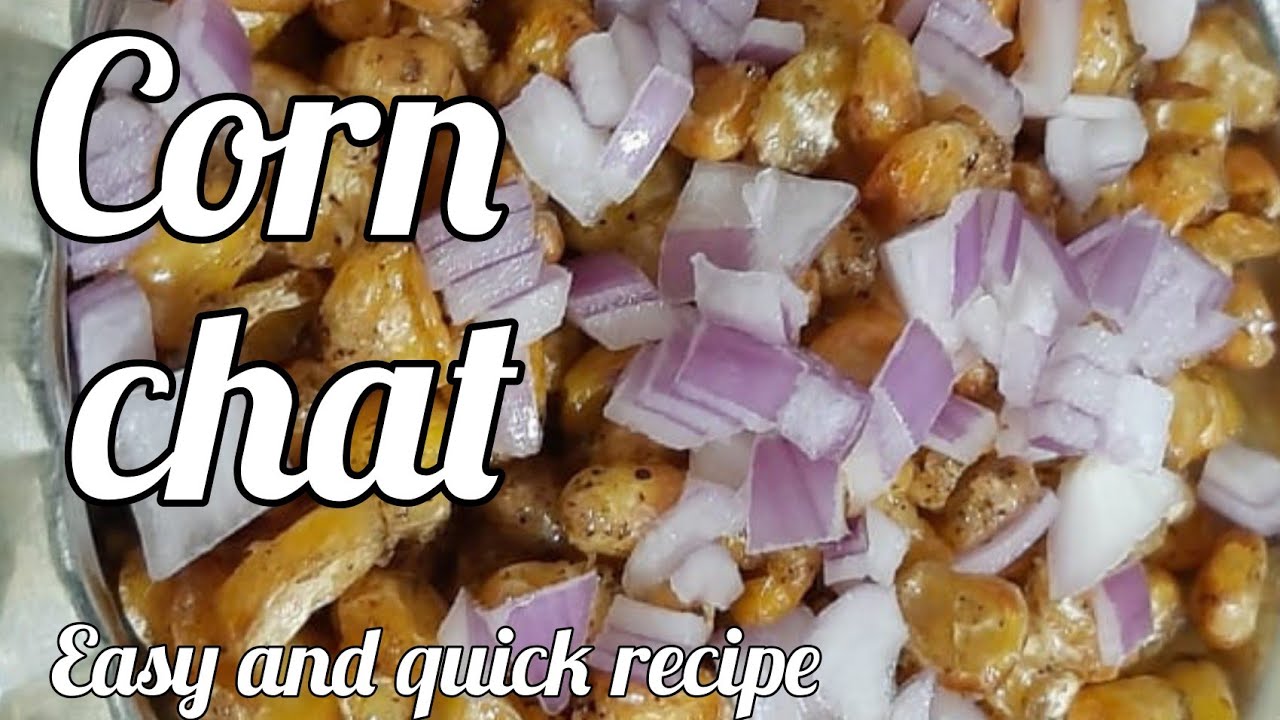 Corn chat/ Quick Evening Snack/ Corn recipe - YouTube