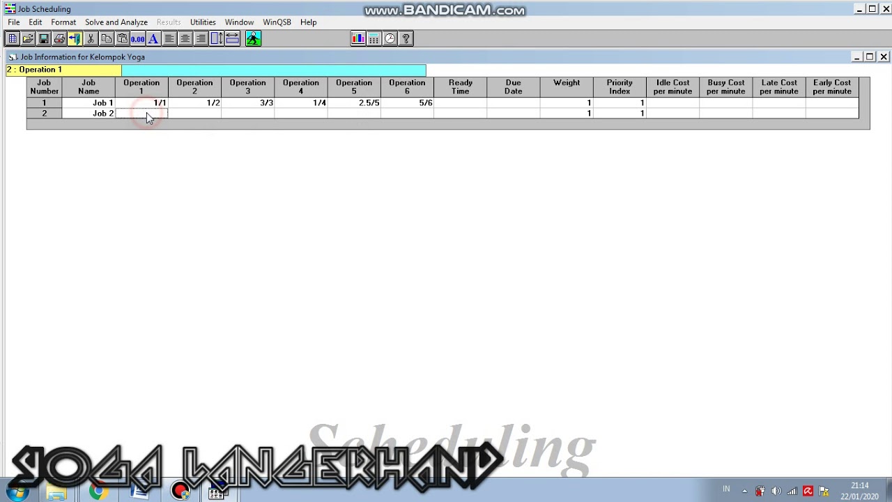Tutorial WINQS Job Scheduling Teknik Industri - YouTube