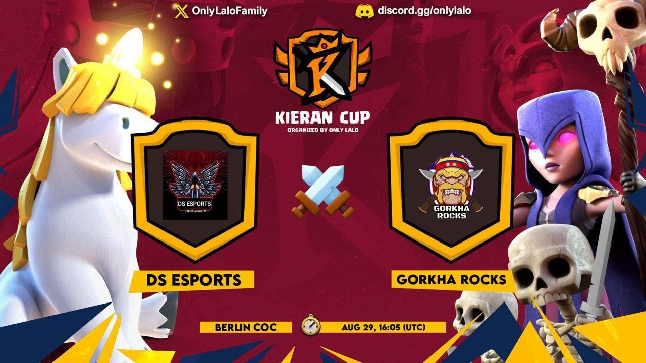 DS ESPORTS vs Gorkha Rocks ! KIERAN CUP Round 1 Qualifier 1 IST ! CLASH OF CLANS #coc - YouTube