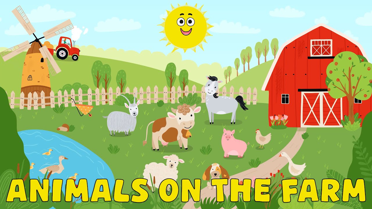 Animals on the Farm Oink Oink Baa Baa Neigh Song and Video for Toddlers ...