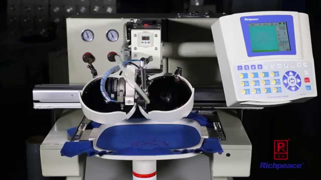 Richpeace Computerized Compact Rhinestone Fixing Machine - YouTube