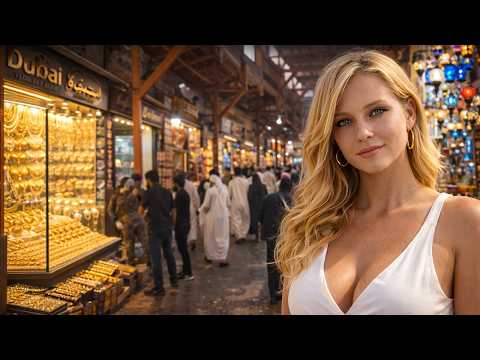 Dubai Deira Souks 🇦🇪 | Gold Souk & Traditional Market Walking Tour No Commentary