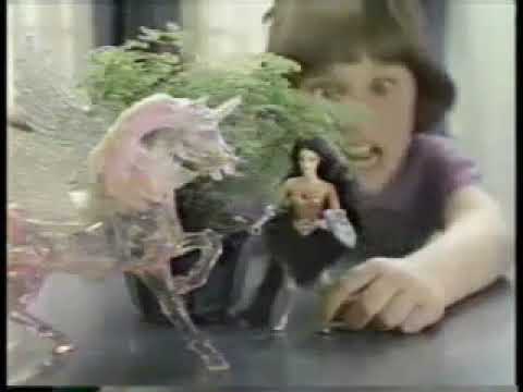 Princess of Power Starburst She Ra Crystal Swift Wind and Cattra commercial 1986