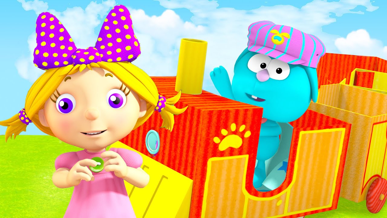 ¡TODOS A BORDO DEL TREN TOY EXPRESS! 🚂🚃🚃Dibujos animados divertidos ...