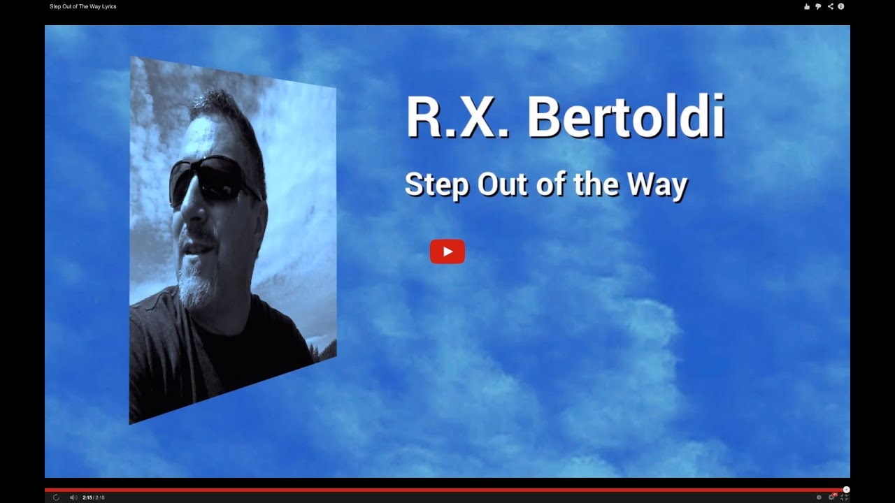 Step Out of The Way -- Lyrics - YouTube
