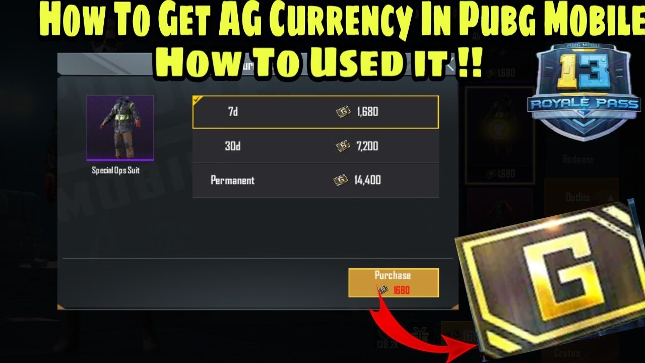 HOW TO USE AG CARD IN PUBG MOBILE | HOW TO GET AG CARD IN PUBG MOBILE ...