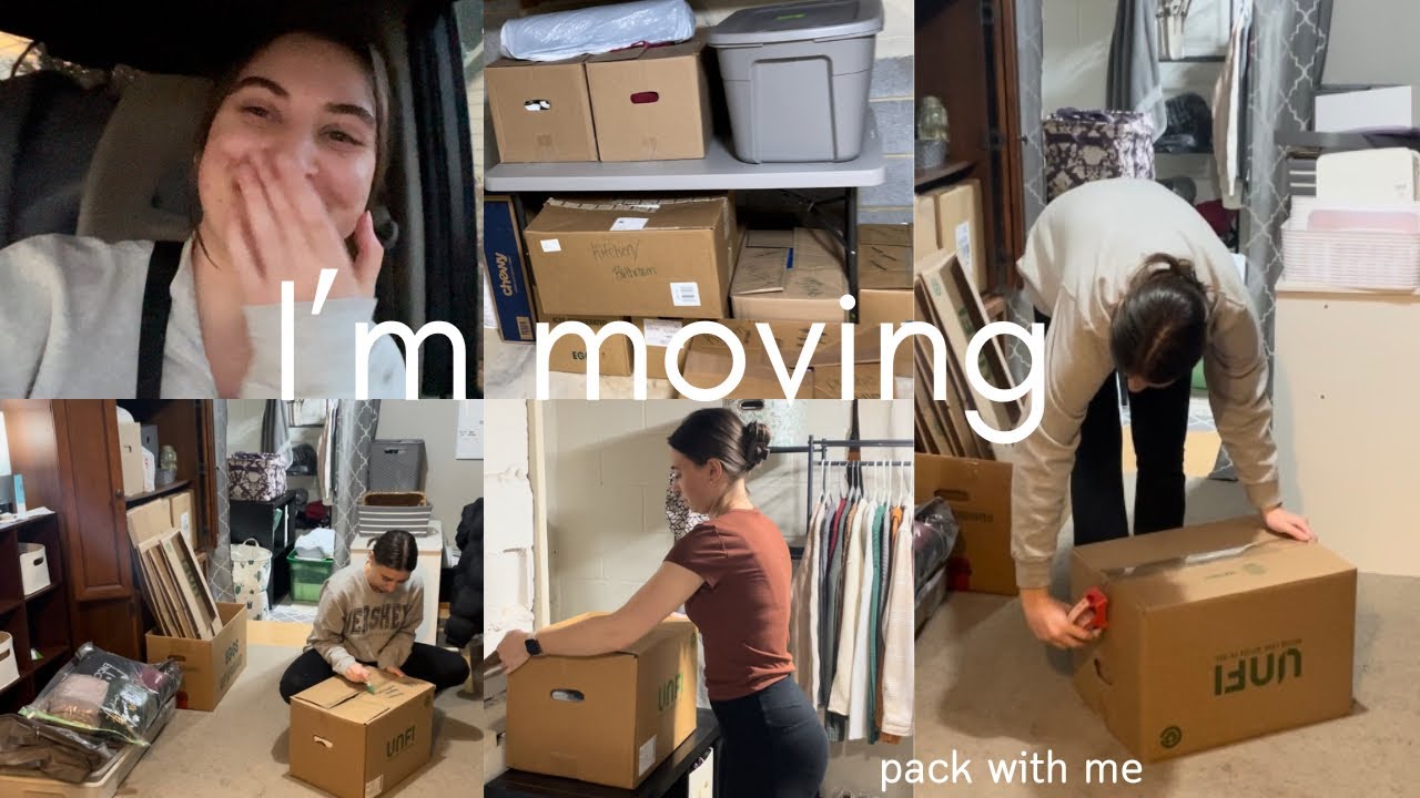 Packing Up My Living Space *I’M MOVING!* - YouTube