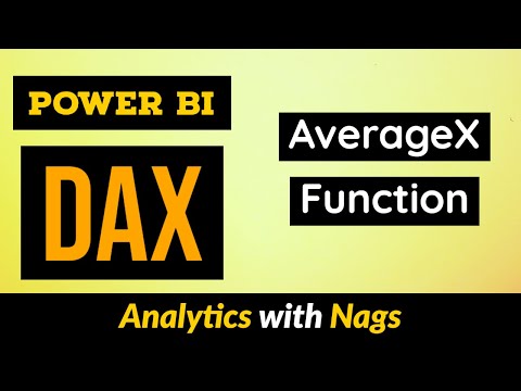 AverageX Function in Power BI DAX Tutorial (39/50) - YouTube