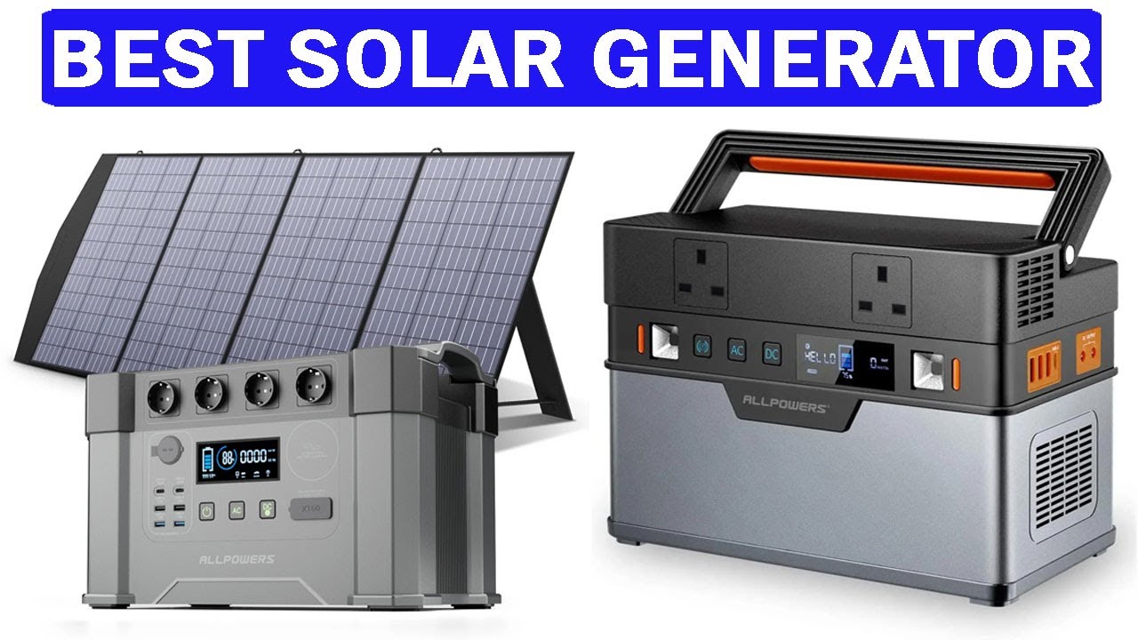 New Best Solar Generator | Top 5 Best Portable Solar Generator 2024 ...