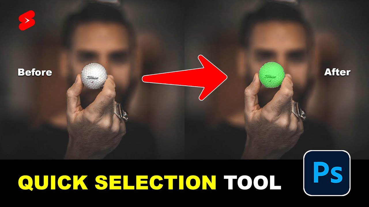 How to Use QUICK SELECTION Tool in Photoshop - YouTube