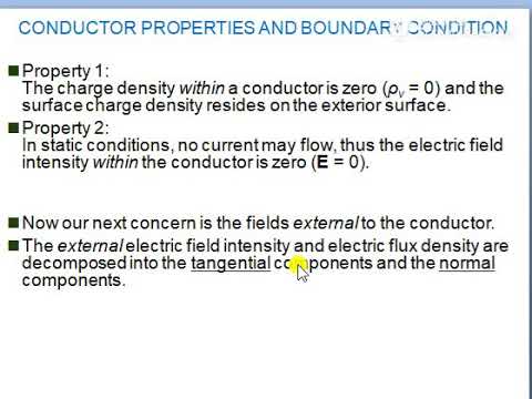 Conductor properties and boundary condition - YouTube