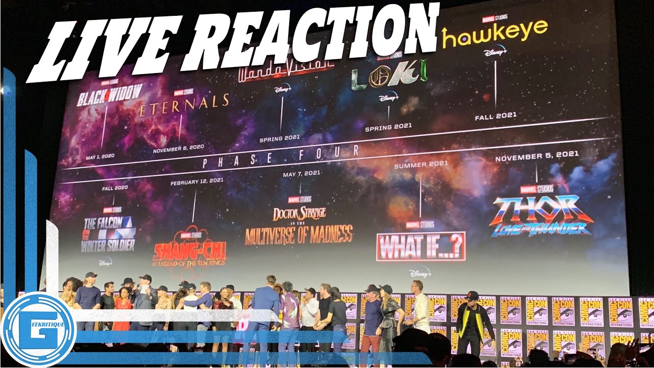 Marvel Studios PHASE 4 SDCC Panel - Live Reaction to News & More! - YouTube