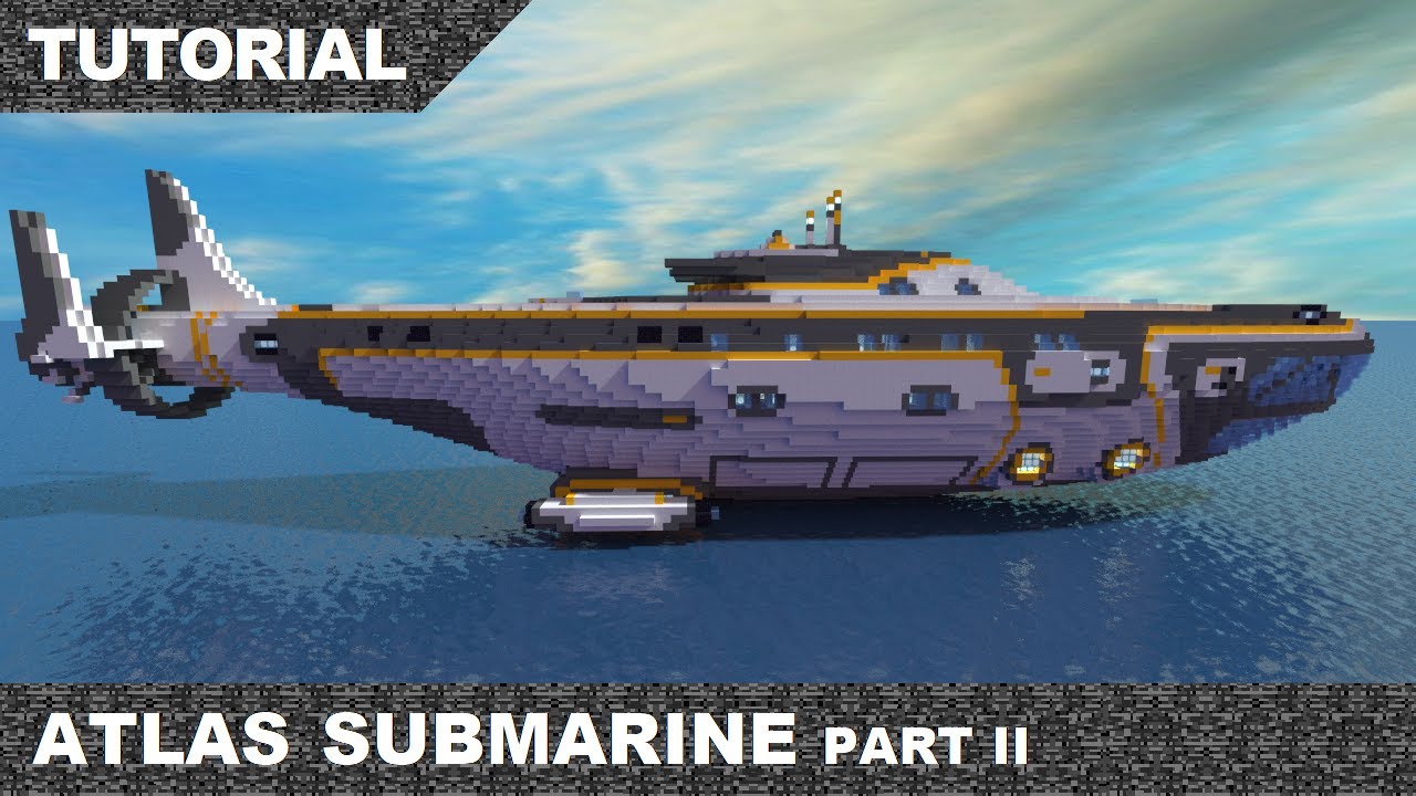 Minecraft Subnautica Atlas Class Submarine Tutorial & Download part 2 ...