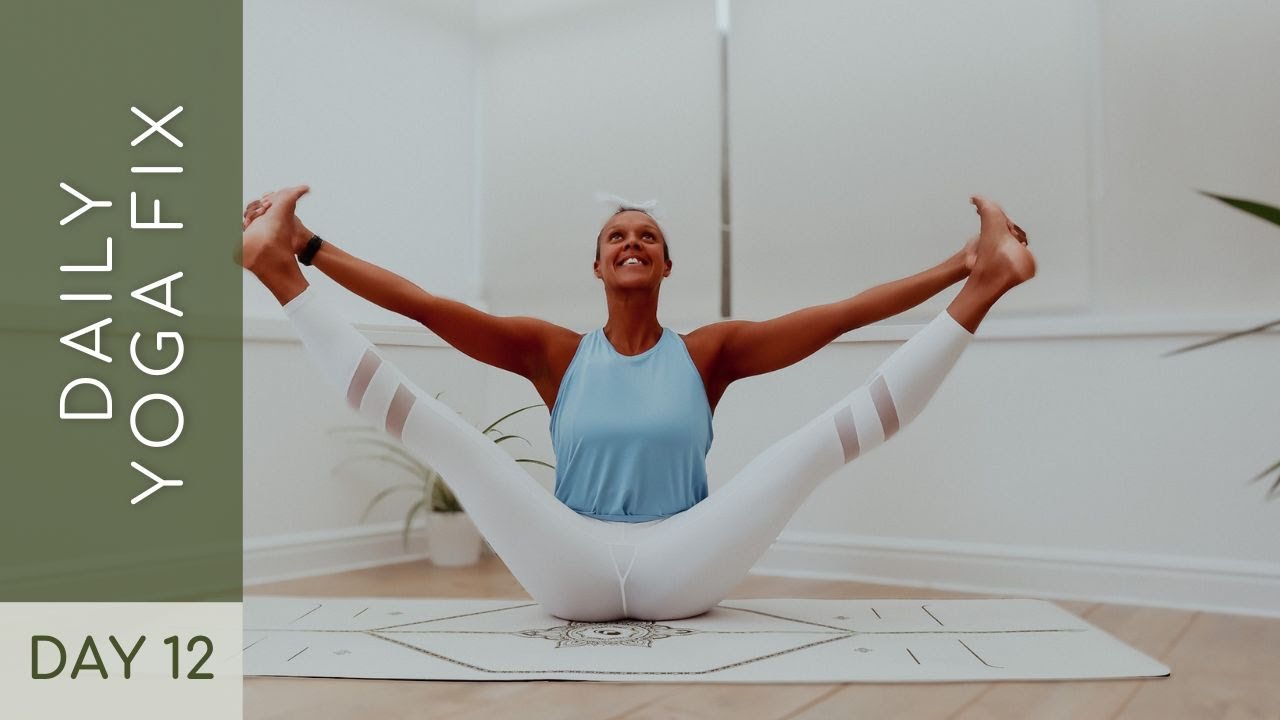 Day 12 - Daily Yoga Fix for Beginners • Seated Balance - YouTube