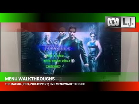 The Matrix (1999, 2014 reprint) Australian DVD Menu Walkthrough - YouTube