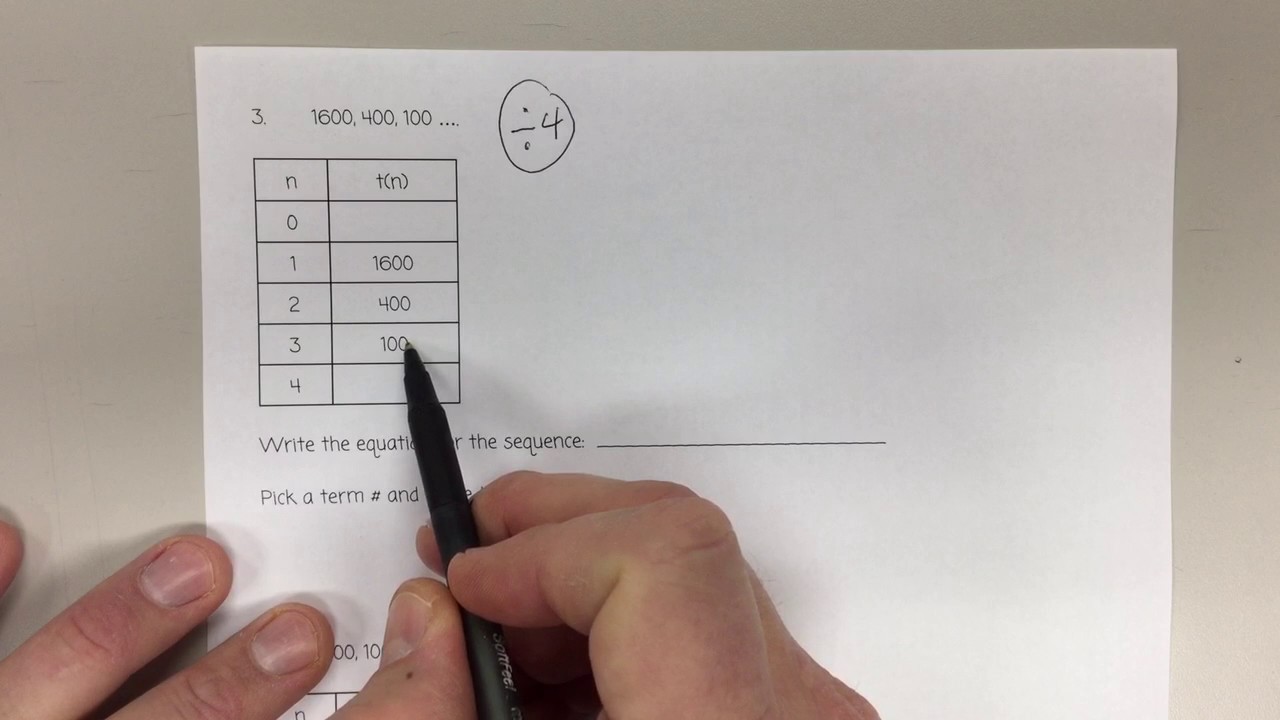 Decreasing Geometric Sequences - YouTube