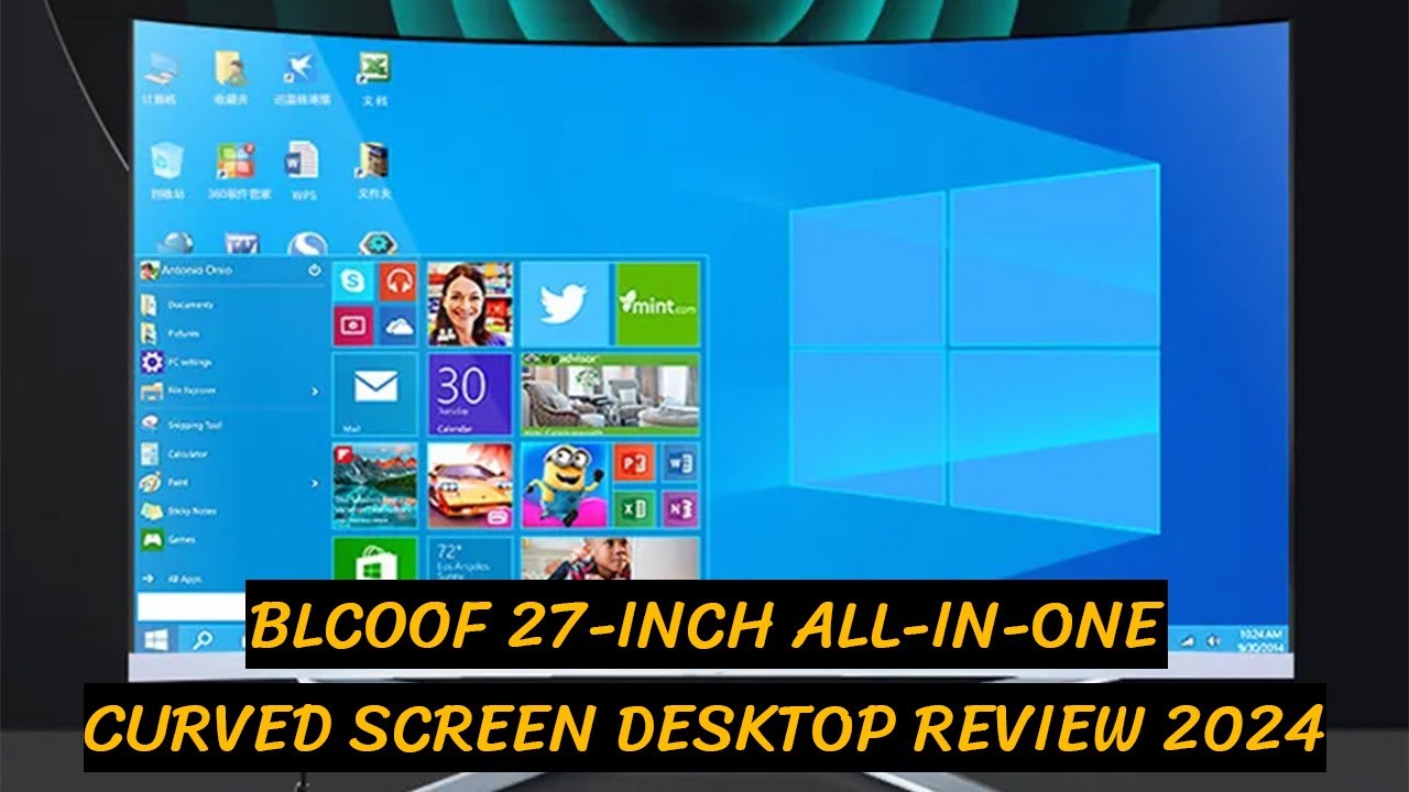 BLCOOF 27-Inch All-In-One Curved Screen Desktop | Intel i5/i7 CPU ...