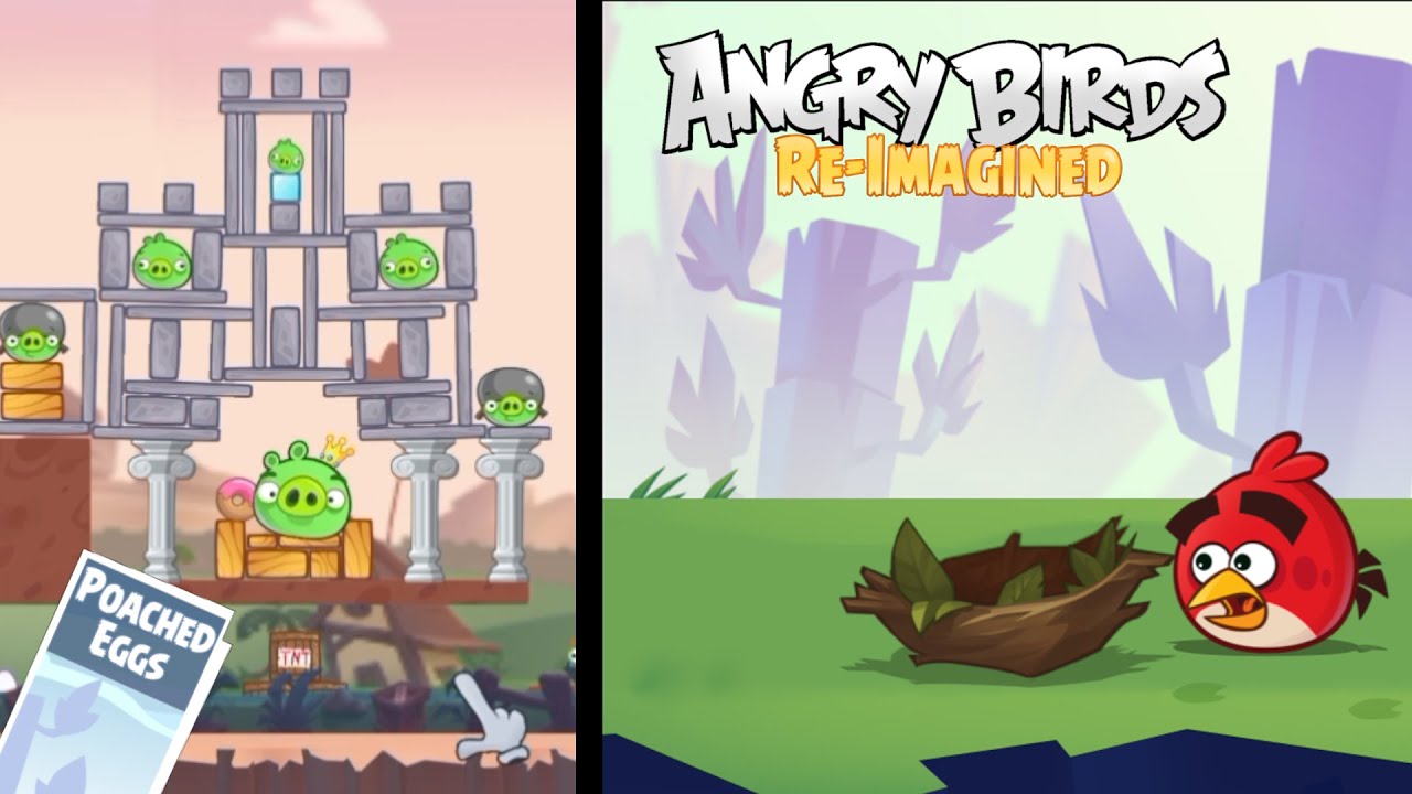 Angry Birds Re-Imagined Full Walkthrough Part 1 Episode 1 - Poached ...