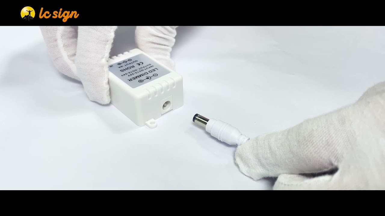 How to connect the power adapter of LED neon? - YouTube