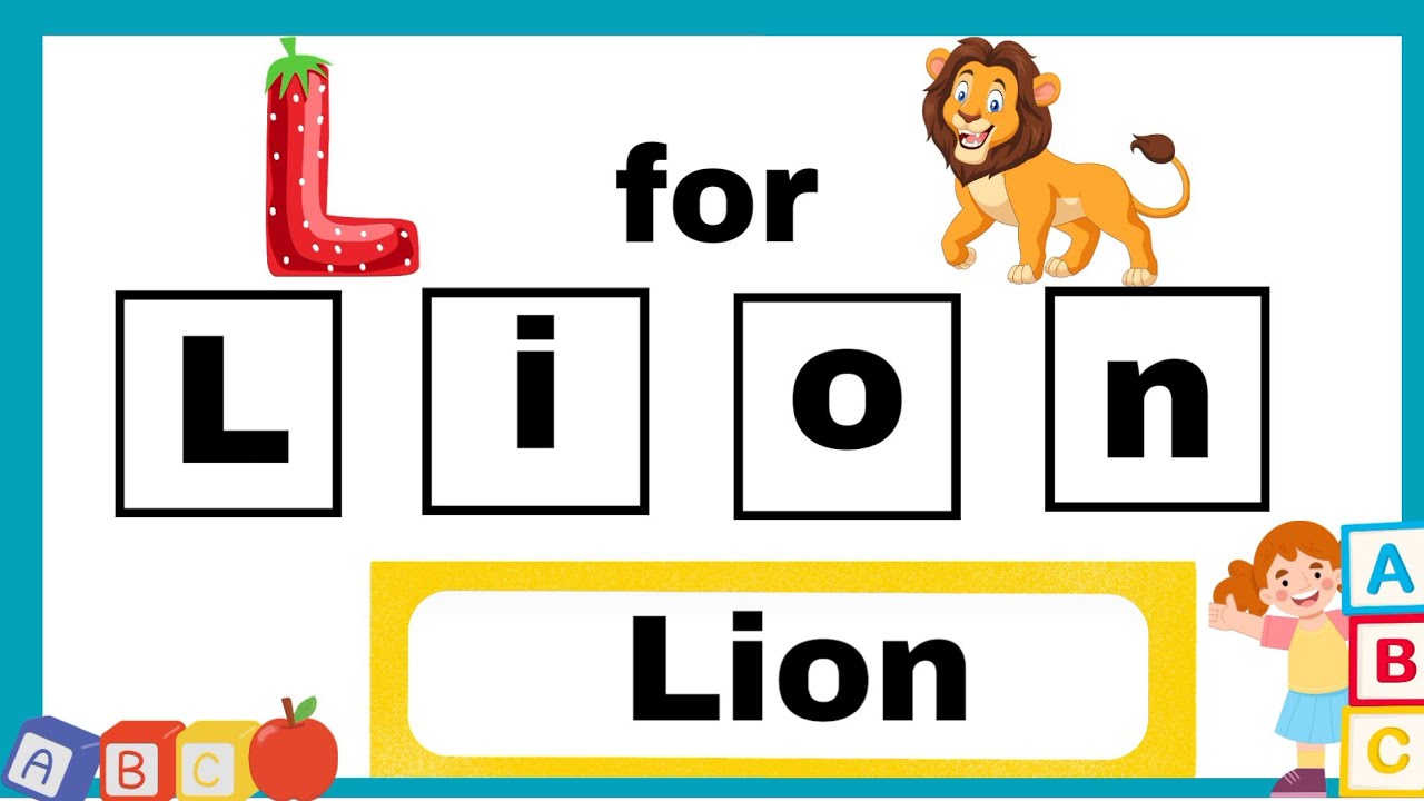 Letter Ll |Words that START WITH letter L | learn Alphabets| Phonics ...