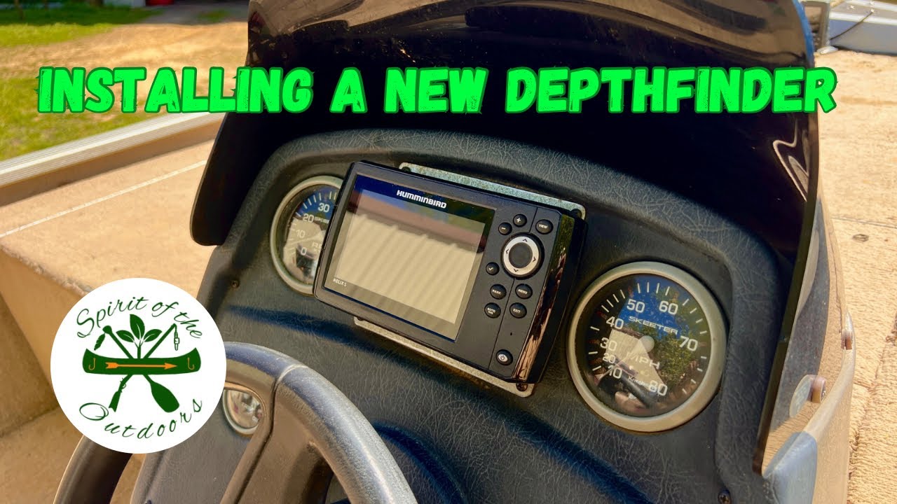 Installing New Depth Finder - YouTube