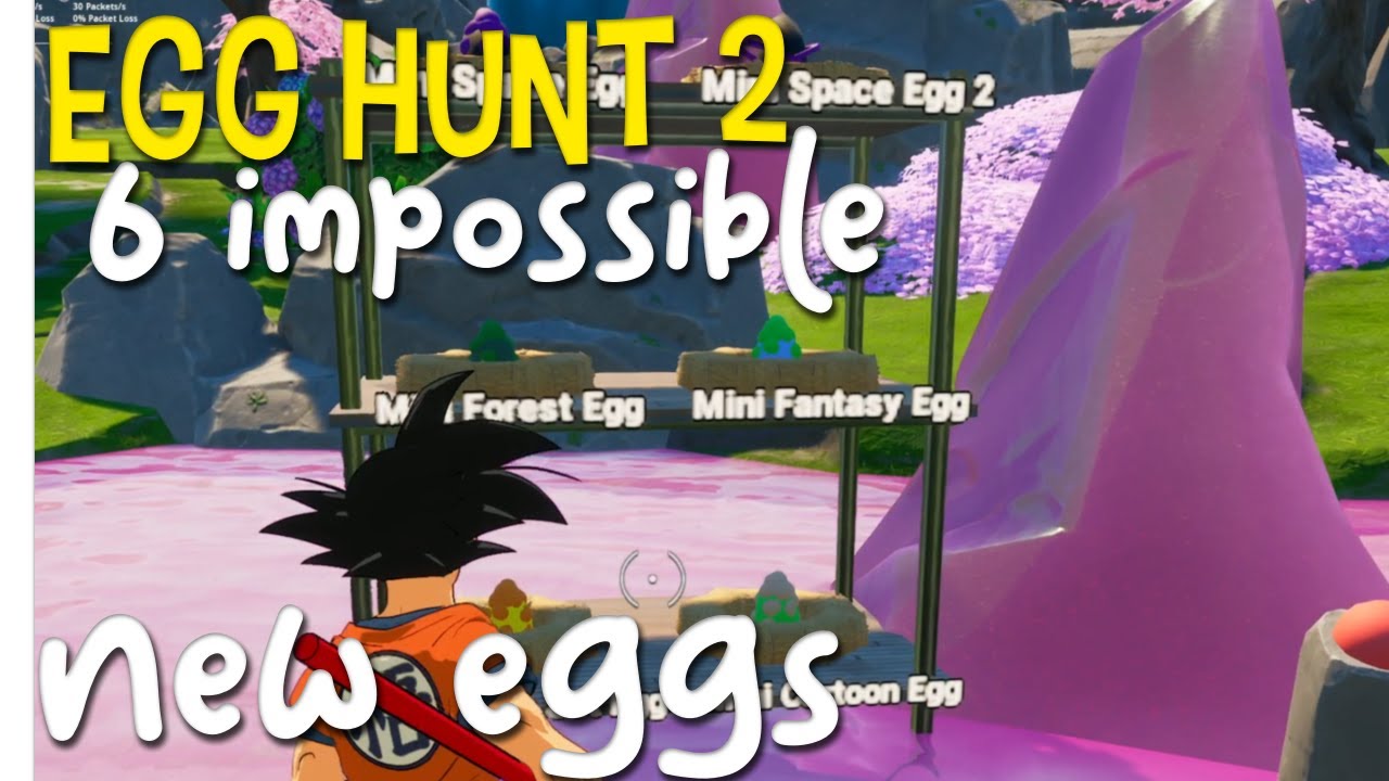 FORTNITE - EGG HUNT 2 - 6 New IMPOSSIBLE Eggs 5254-3662-3657 old - YouTube
