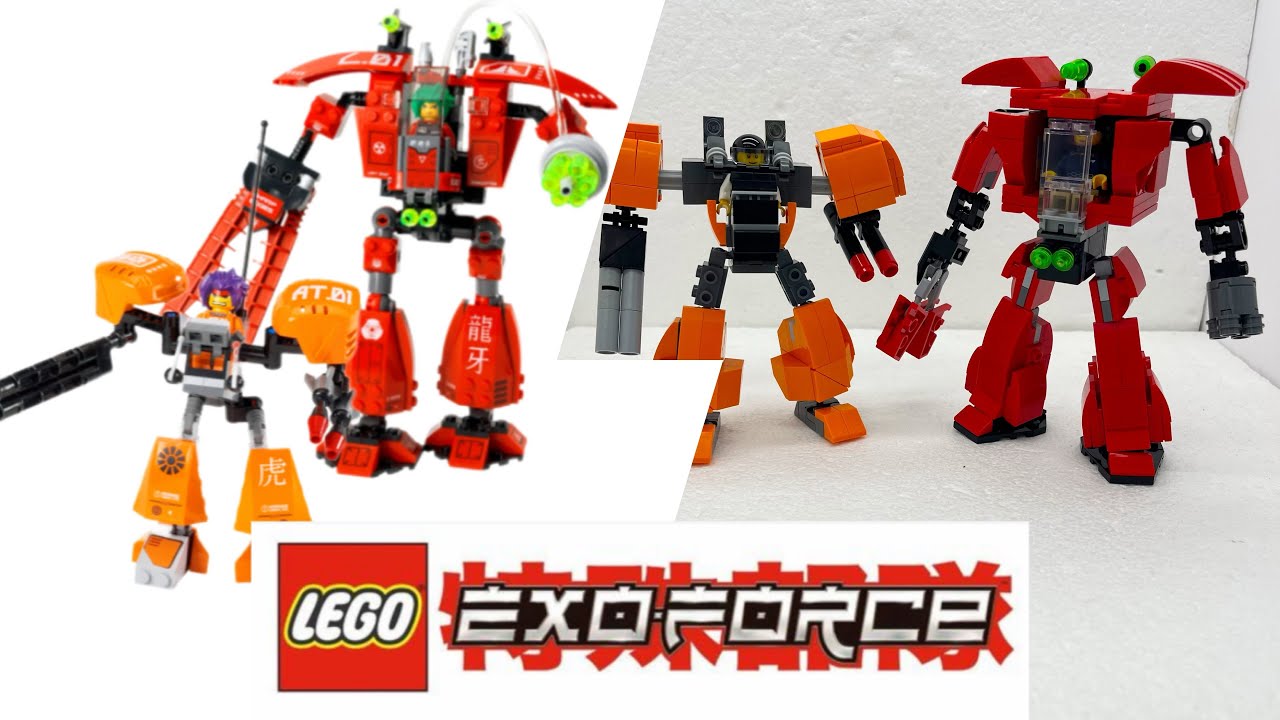 LEGO Mech EXO-FORCE Moc TUTORIAL Part1 - YouTube
