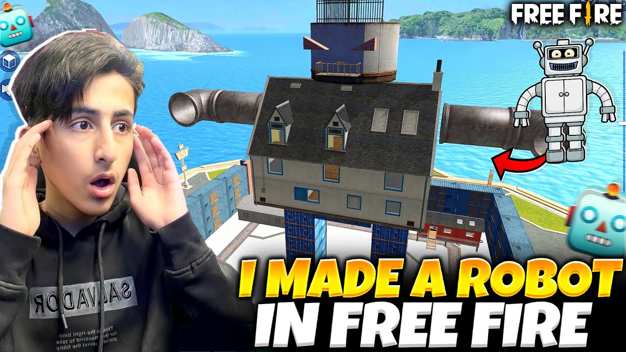I Made A Robot In Free Fire😨🤣1 Vs 4 - Garena Free Fire - YouTube