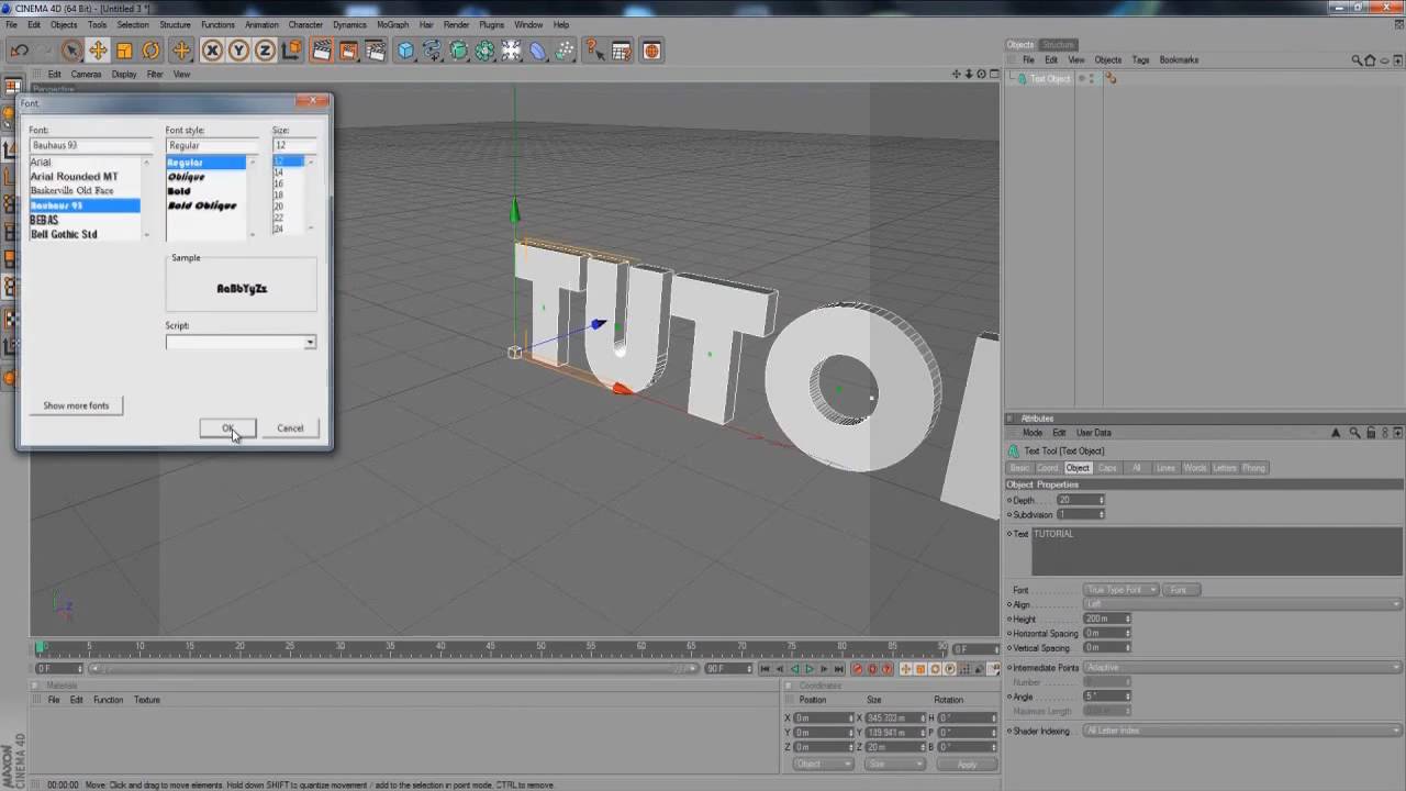 How To Rotate Individual Letters In Cinema 4D - YouTube