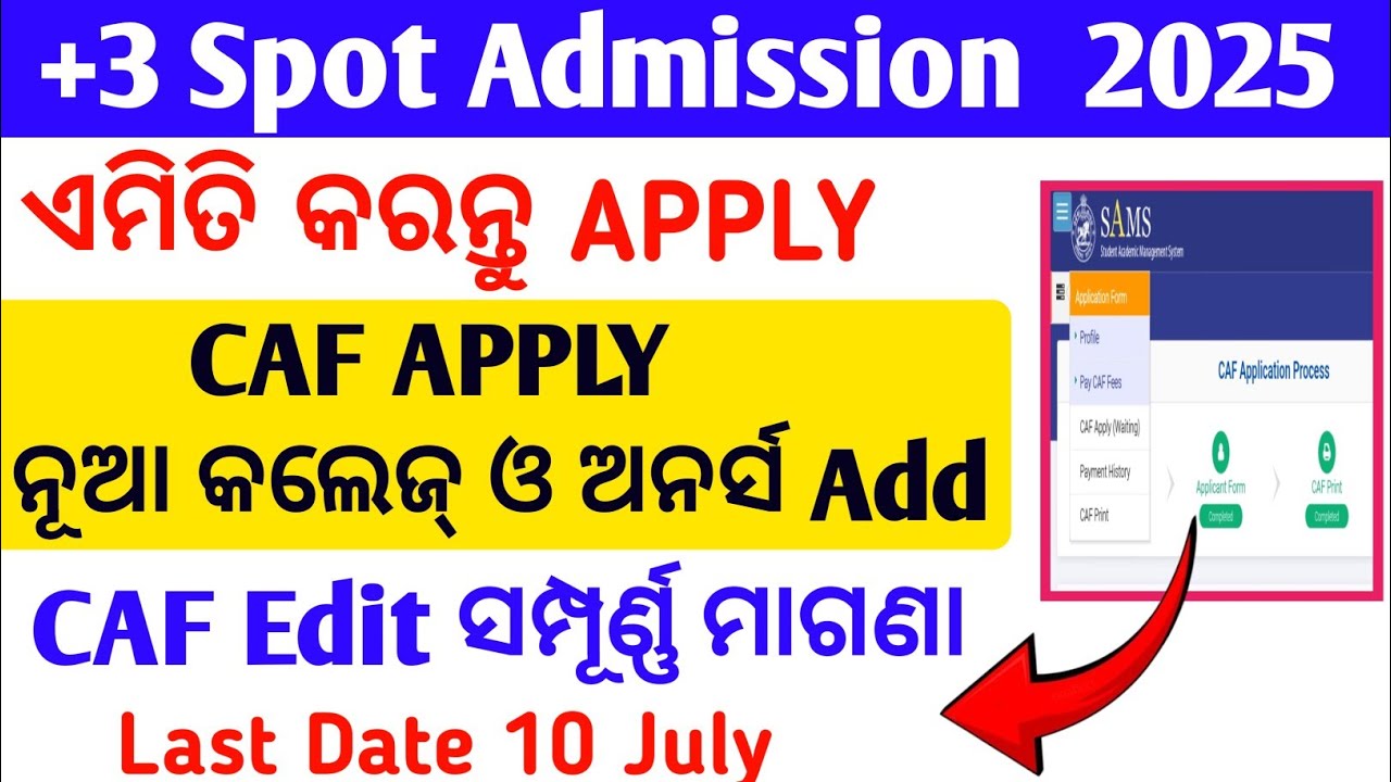 +3 Spot Online Apply 2025 | +3 Spot Apply Process | How To Online Spot ...
