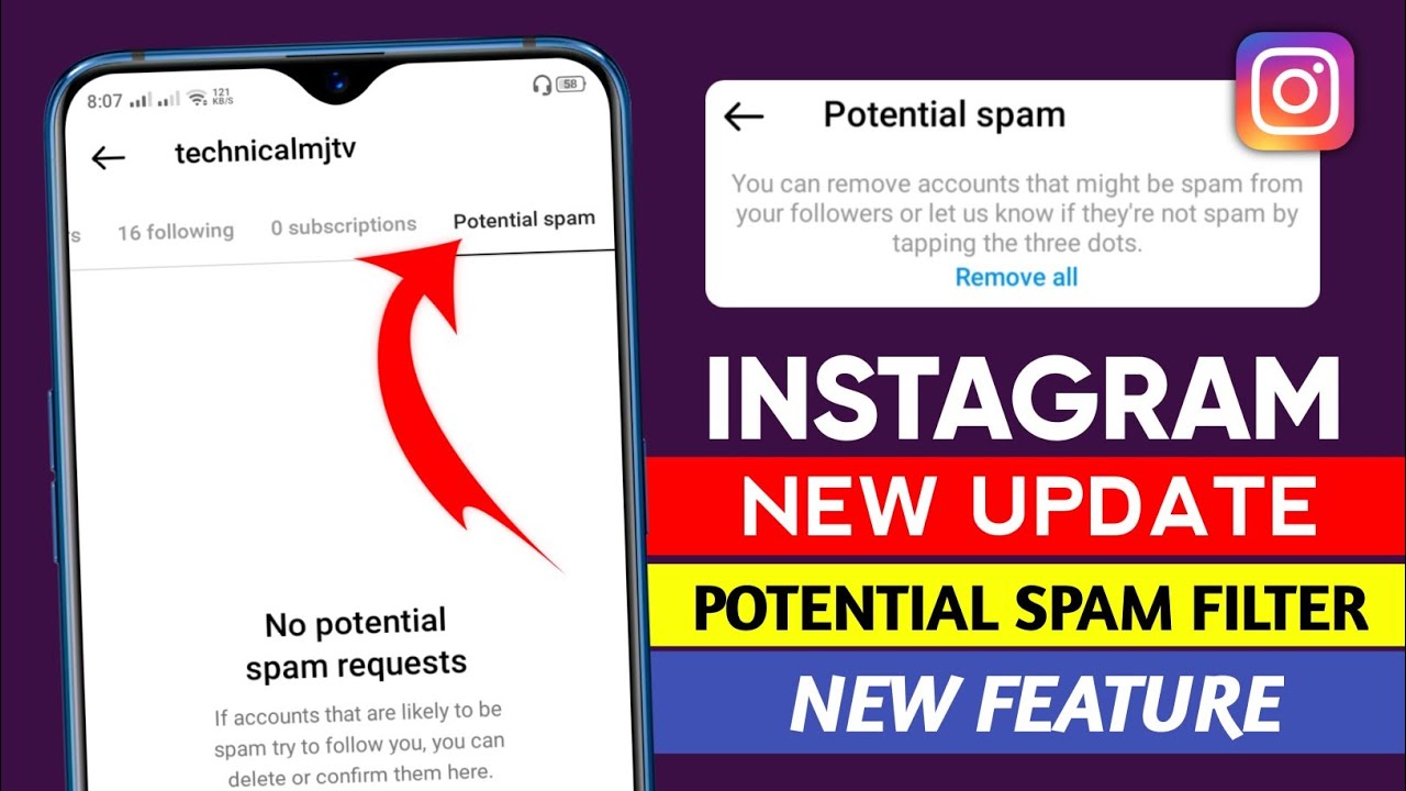 Potential spam filter on Instagram || Instagram new update || Insta ...