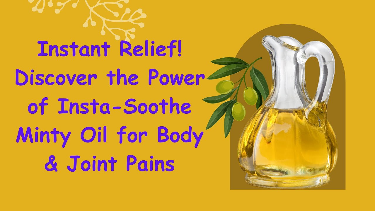 Unlock the Secret to Pain-Free Living with Insta-Soothe Minty Oil | Fit ...