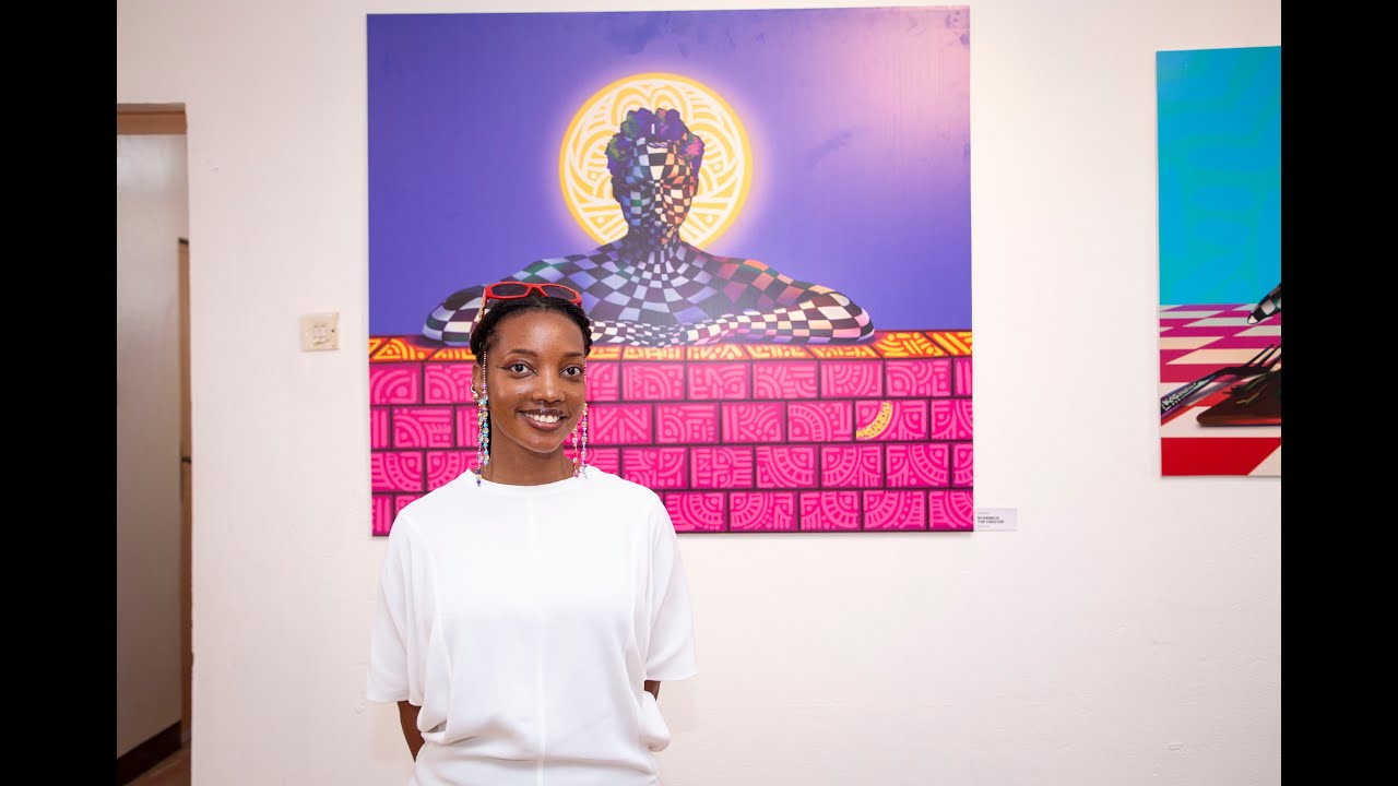 Kashushu speaking about her work for the Obulo Bwaffe festival and ...